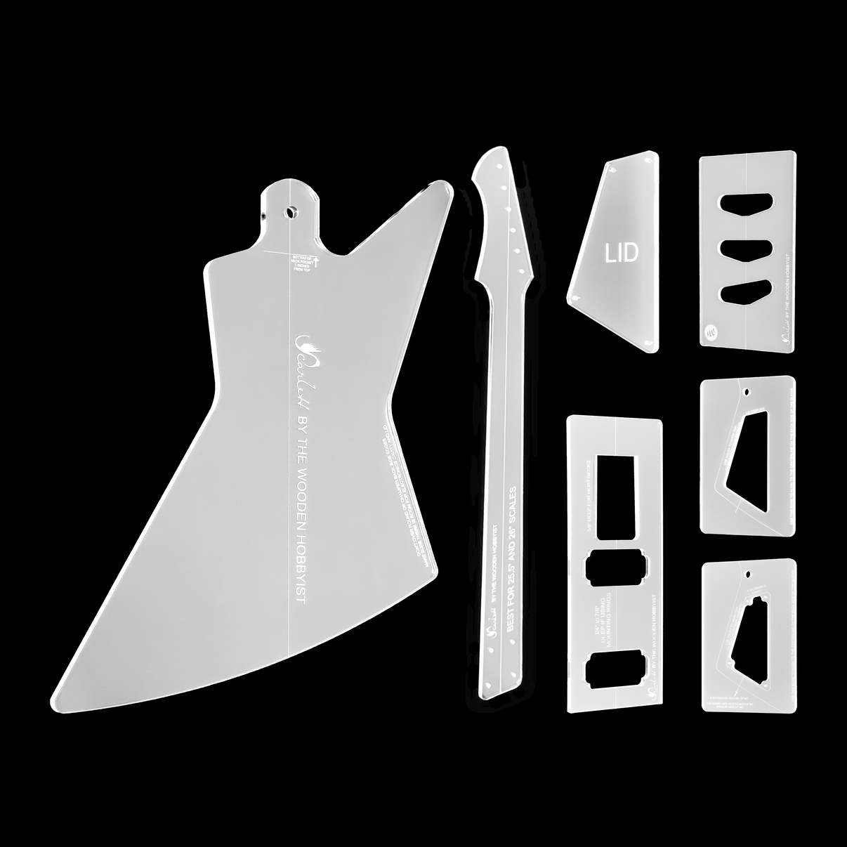 Gibson Explorer Woodworking Router Template – Scarlett Guitars